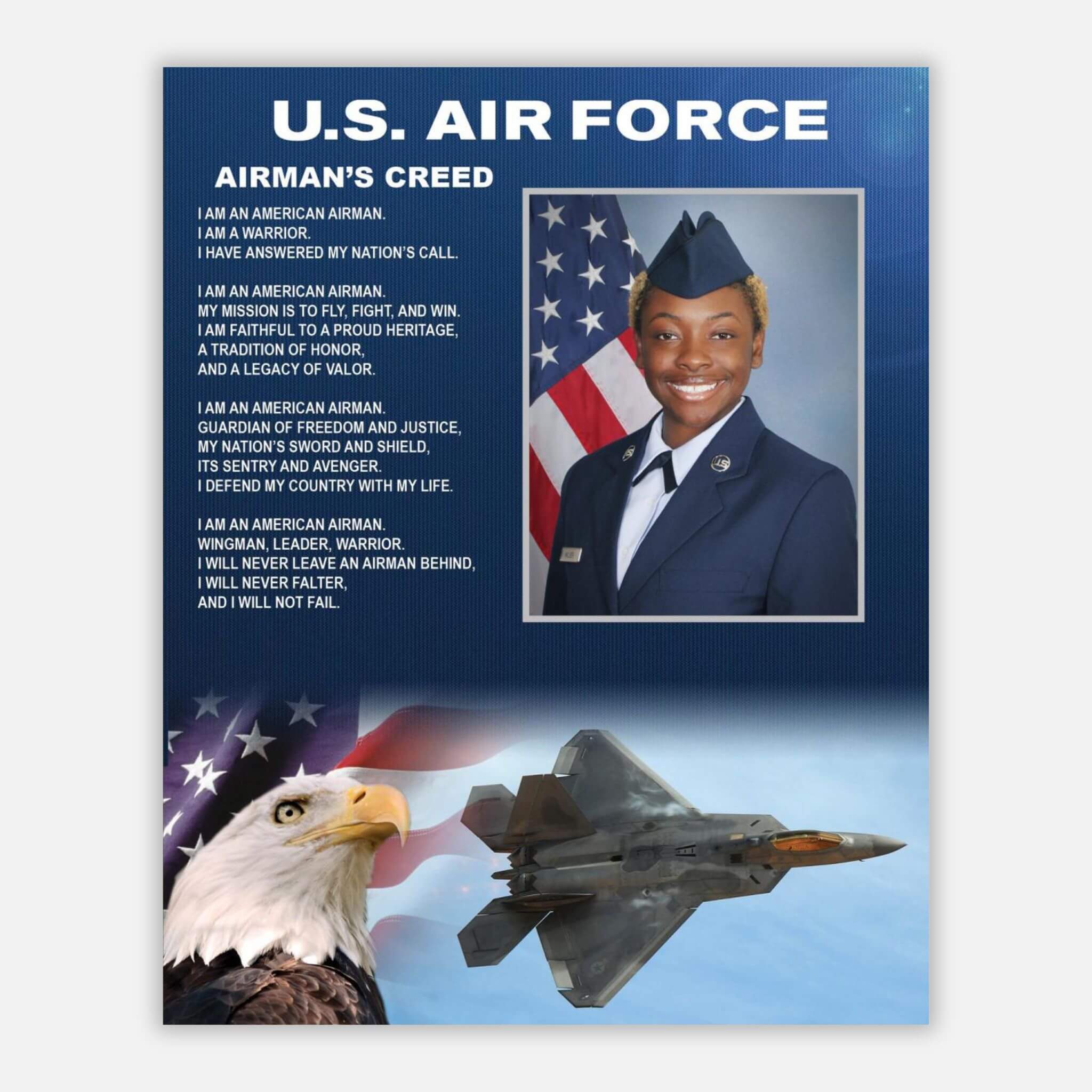 Airman's Creed Graphic Print 8" x 10" - Lackland Photos